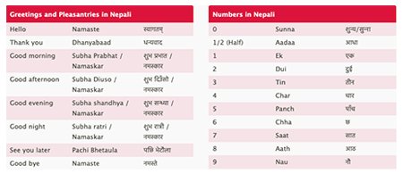 नेपाली सिक्नुहोस् - Learn Nepali | English to Nepali language cheatsheet